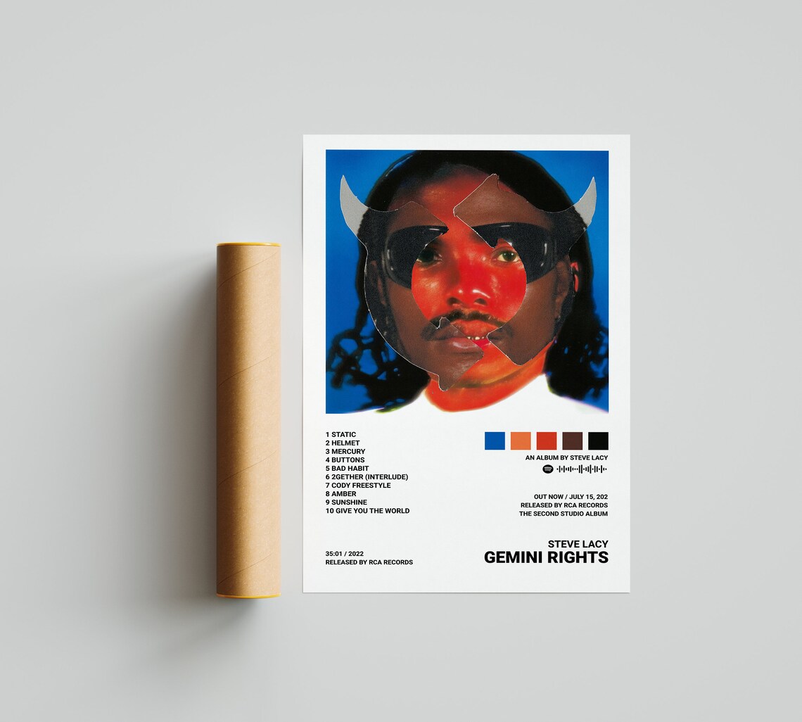 Steve Lacy Posters / Gemini Rights Poster Tracklist Album - Etsy