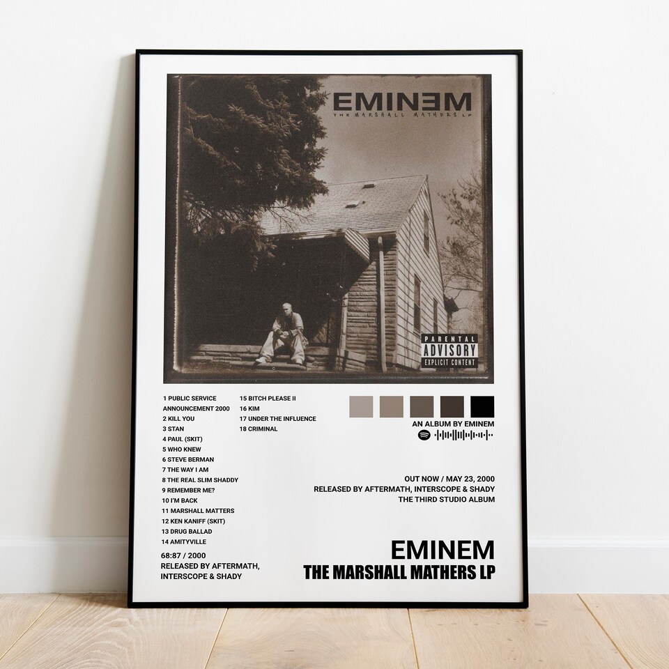 Eminem Posters / Marshall Matters LP Poster, Album Cover Poster sold by ...