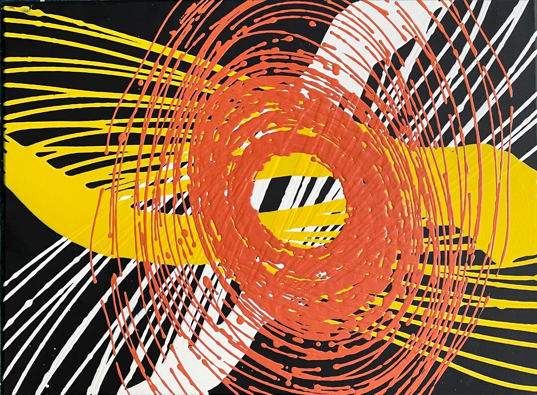 Original Abstract Painting / Art / Artwork - "space / Time Continuum ...