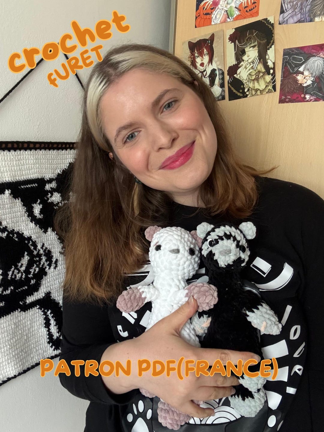 Crochet Pattern to Make a Ferret, in French, With Minimal Sewing ...
