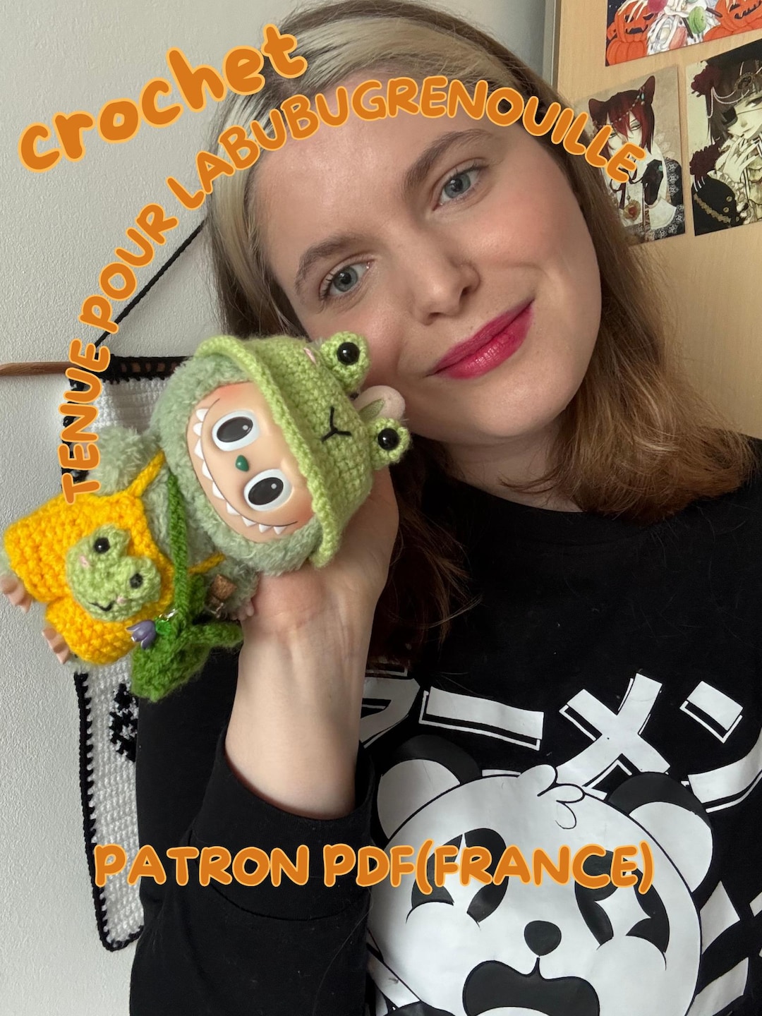 Labubu Frog Outfit, Crochet Pattern FR - Etsy UK