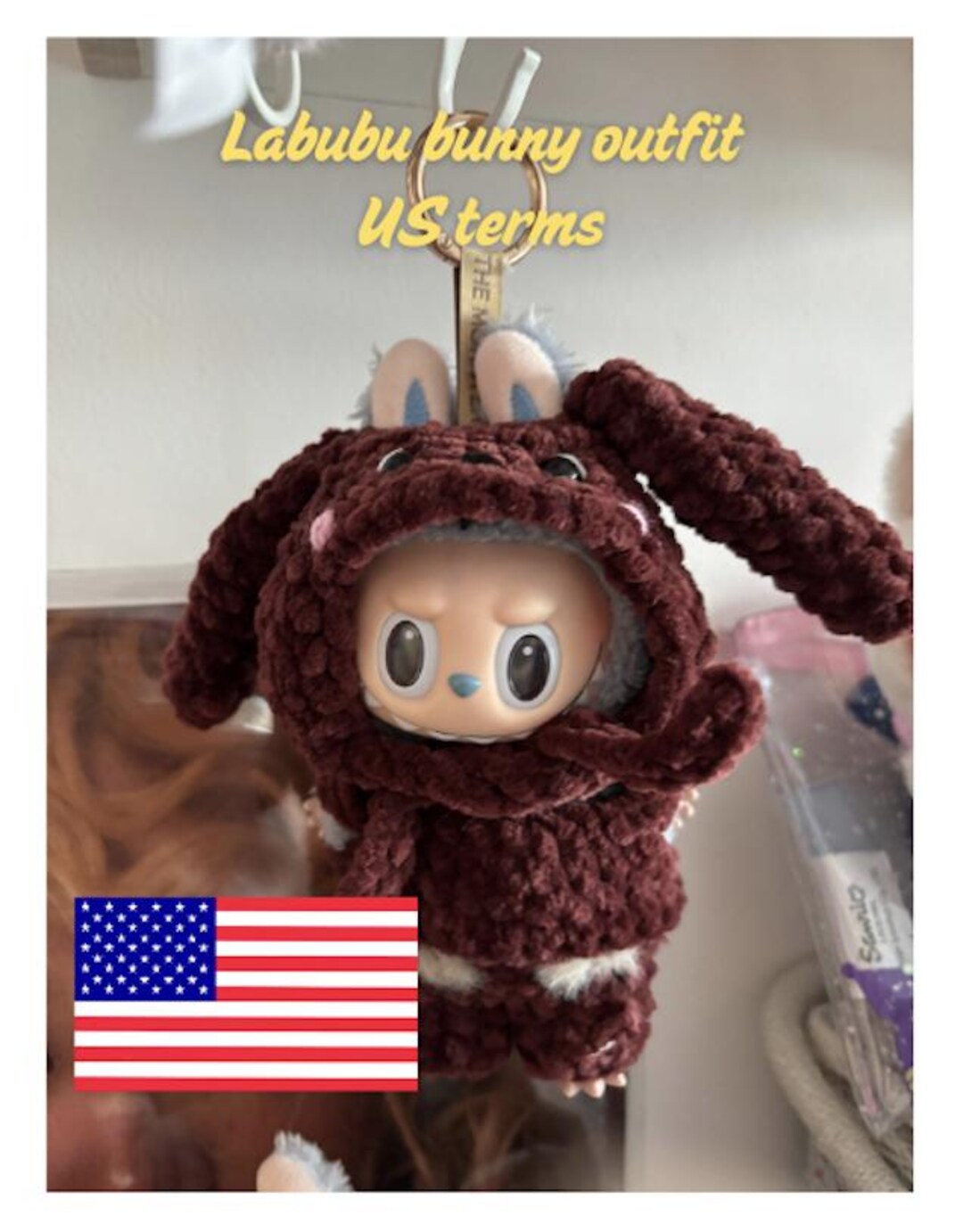 Labubu Bunny Overall Crochet Pattern, Pdf Pattern, Crocheting Easter ...