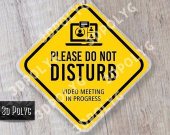 Printable Zoom Meeting Door Sign - Etsy