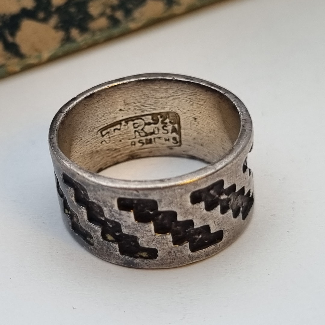 JR USA Ring, Vintage, Southwestern Style, James Rogers, J. R. USA ...