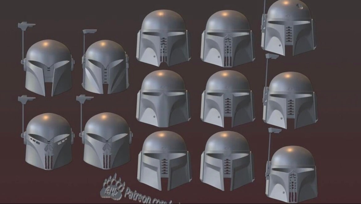 Mandalorian Mythosaur Helmet DIY 3D Printed Custom Mandalorian Helmet ...