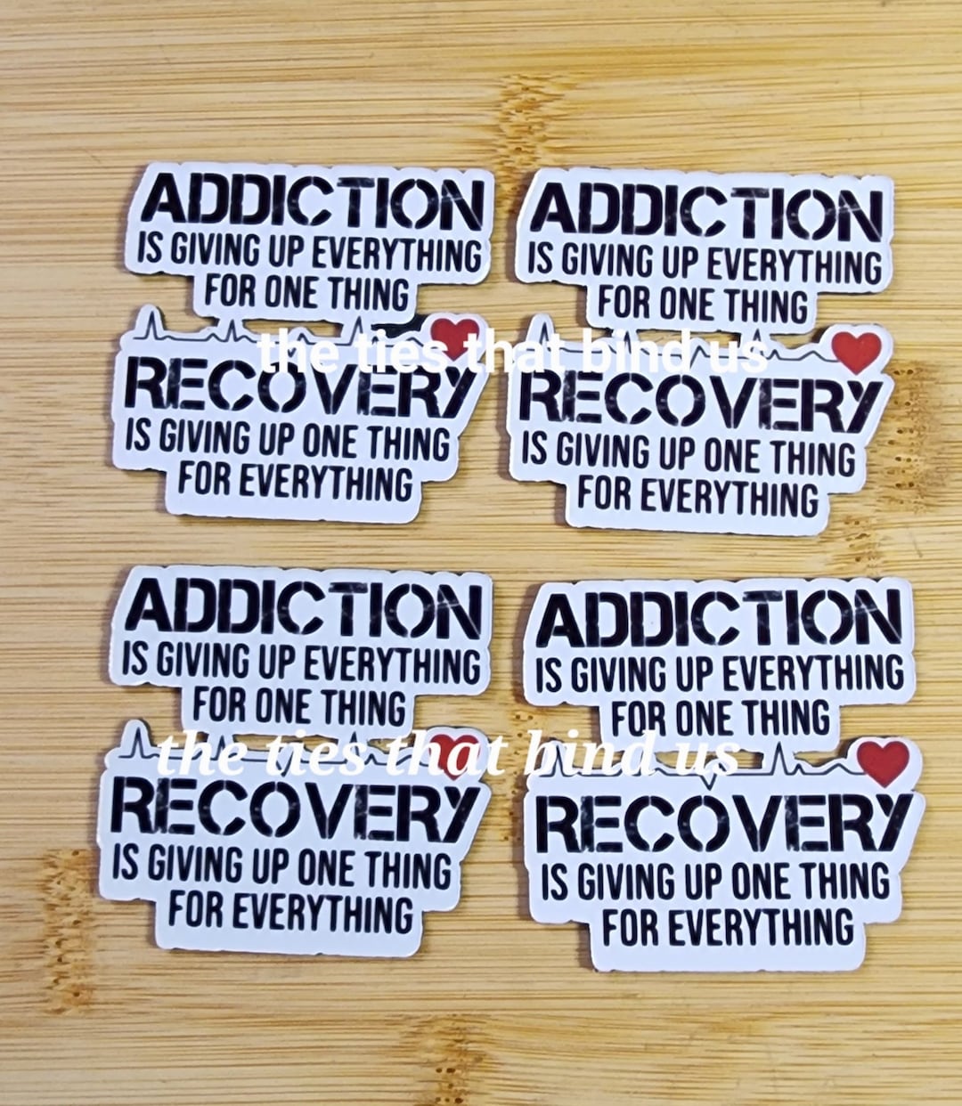 4 PACK! Addiction Recovery Magnet 2"x2" Extra Recovery Freebies!! NA or ...