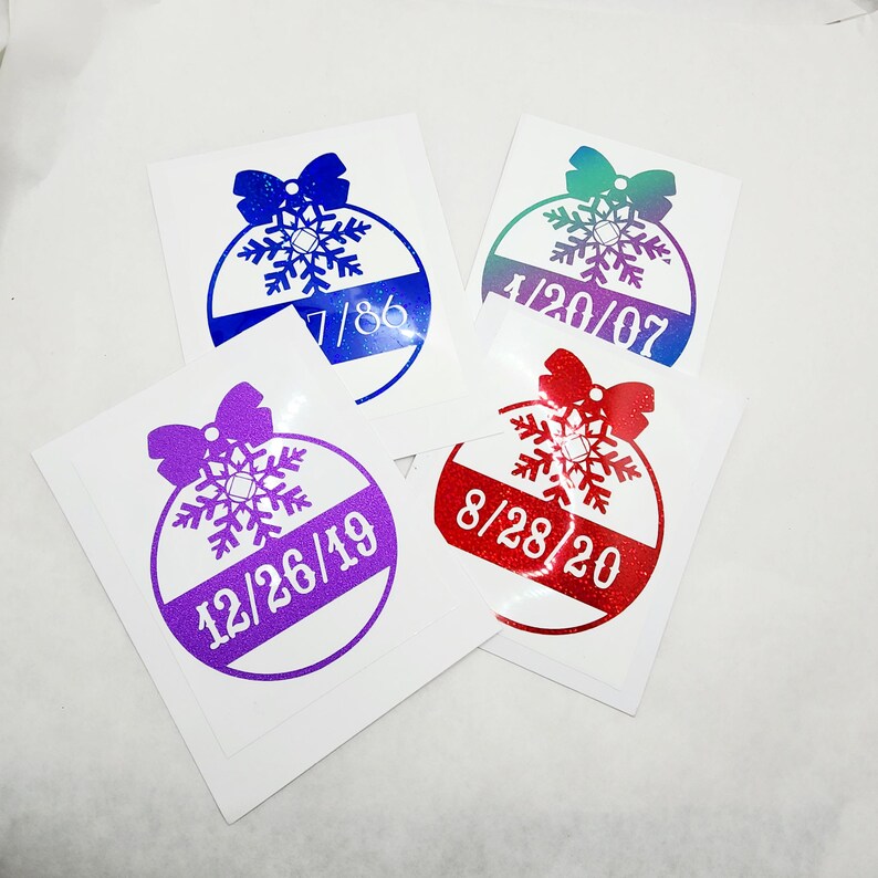 Narcotics Anonymous Custom Clean Date Holiday Ornament Vinyl Decal ...