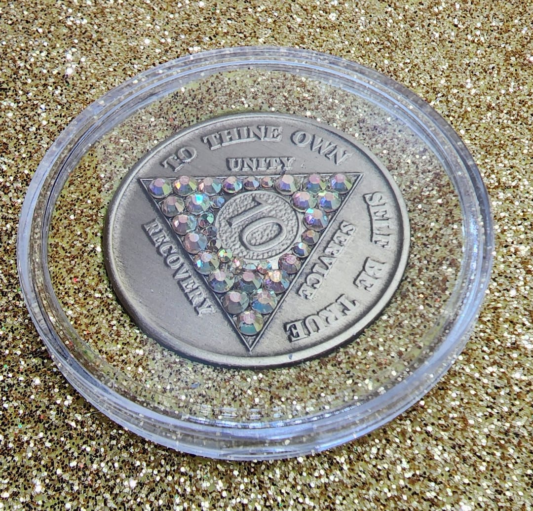 Custom AA Milestone Coin: Sobriety Gift With Goodie Bag - Etsy