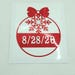 Narcotics Anonymous Custom Clean Date Holiday Ornament Vinyl Decal ...