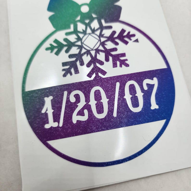 Narcotics Anonymous Custom Clean Date Holiday Ornament Vinyl Decal ...