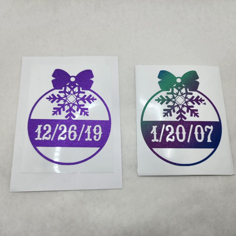 Narcotics Anonymous Custom Clean Date Holiday Ornament Vinyl Decal ...
