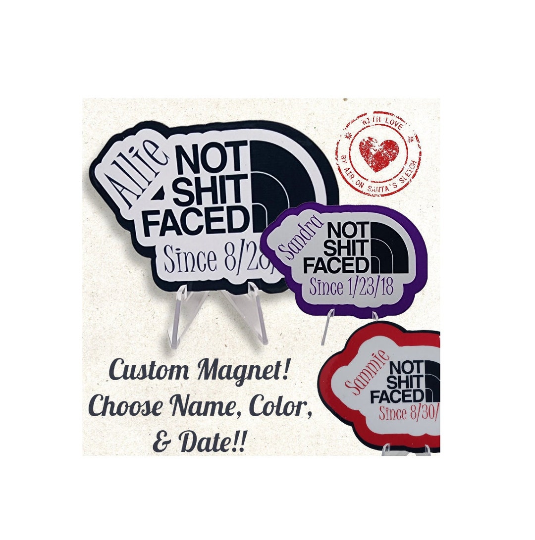 Recovery Custom Magnet or Sticker Combo!! Name, Clean Date, and Color ...