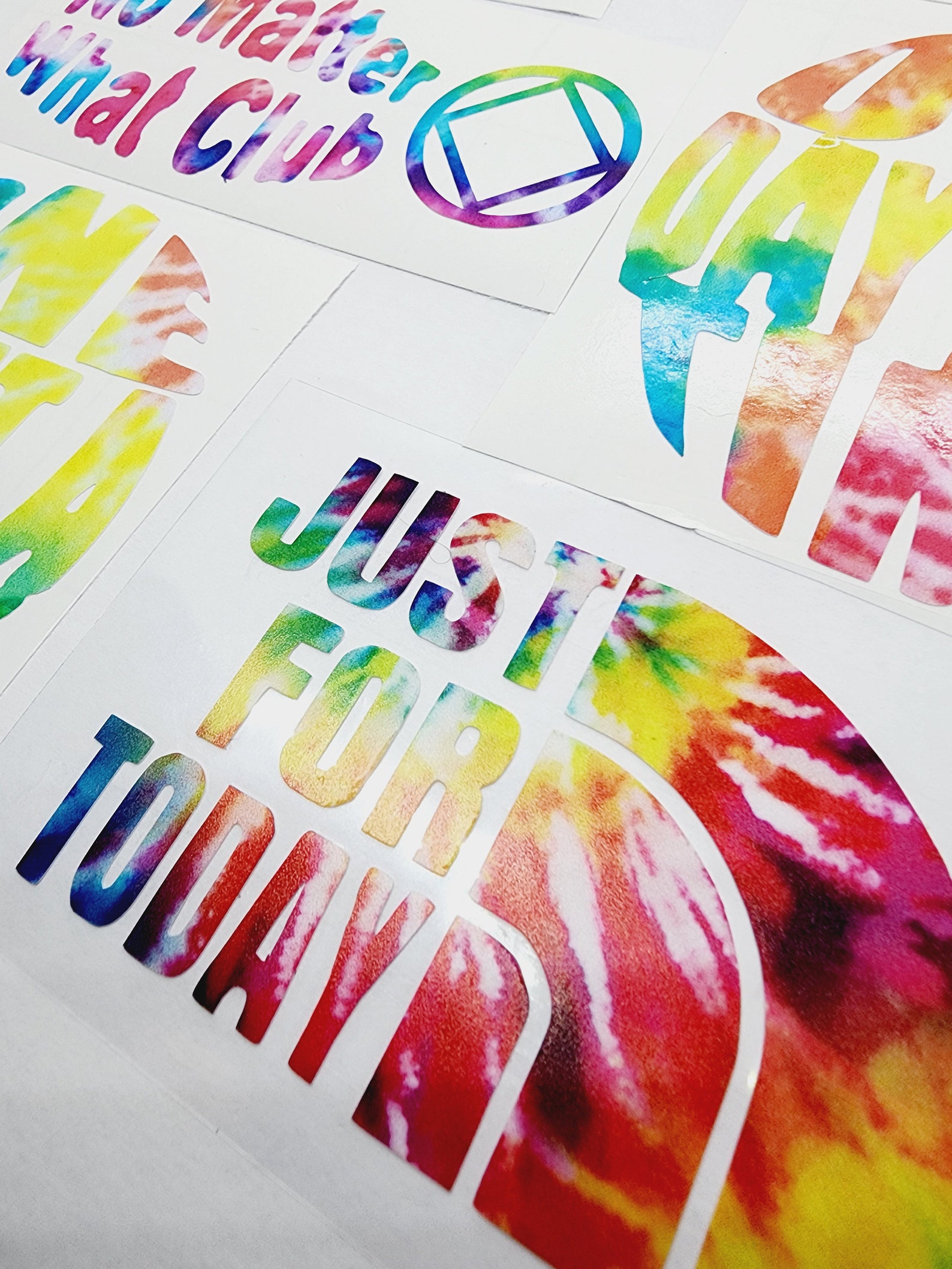 4 NA Vinyl Decals! Tie Dye Narcotics Anonymous Decals With Freebies ...