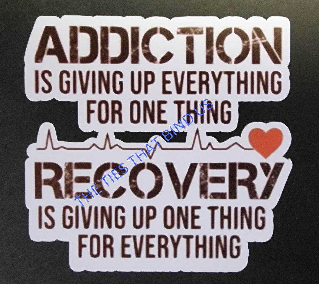 3 Pack!! Addiction Recovery Vinyl Stickers! Free Recovery Goodies ...