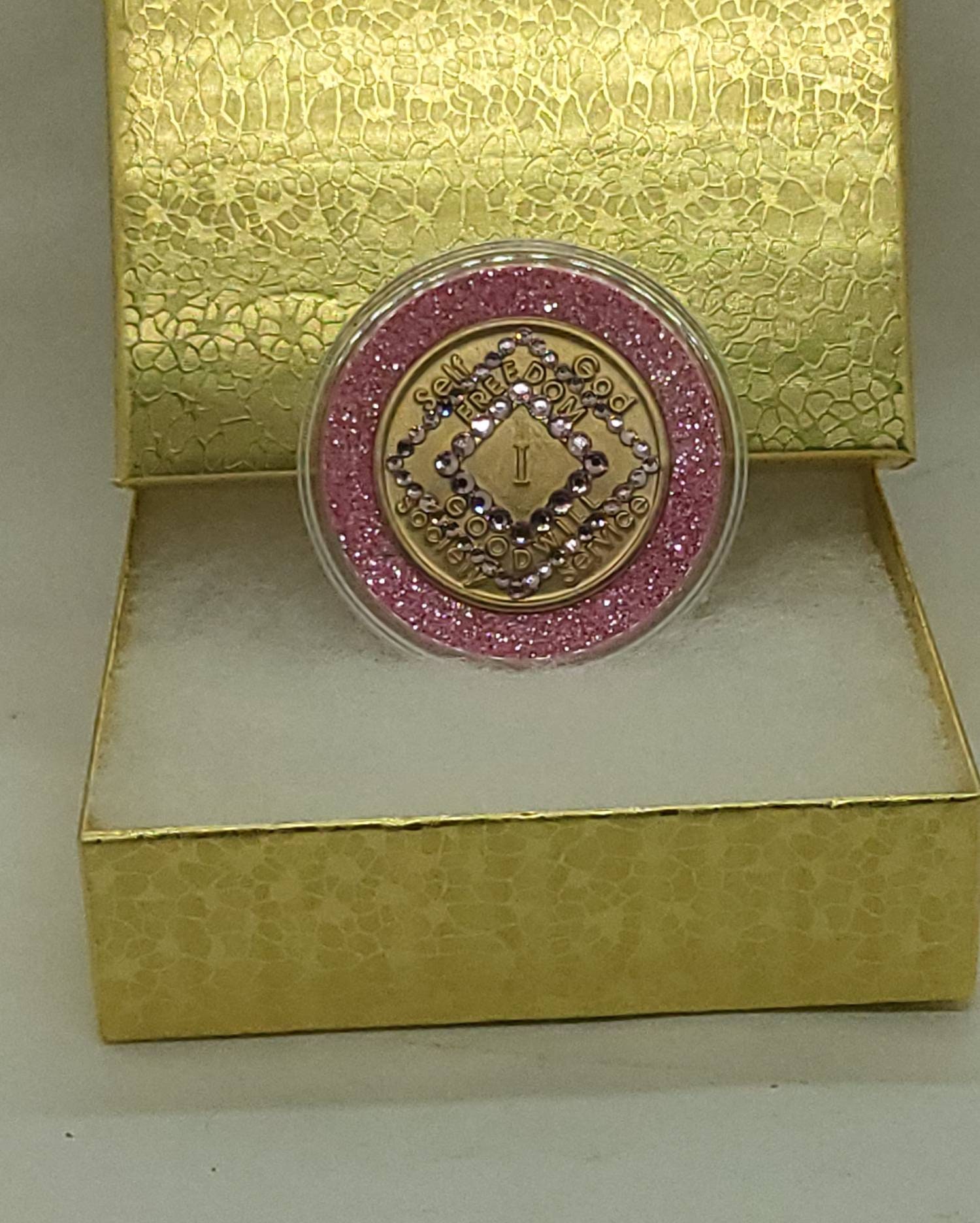 ANY Year Narcotics Anonymous NA Medallion Modified With Pink - Etsy