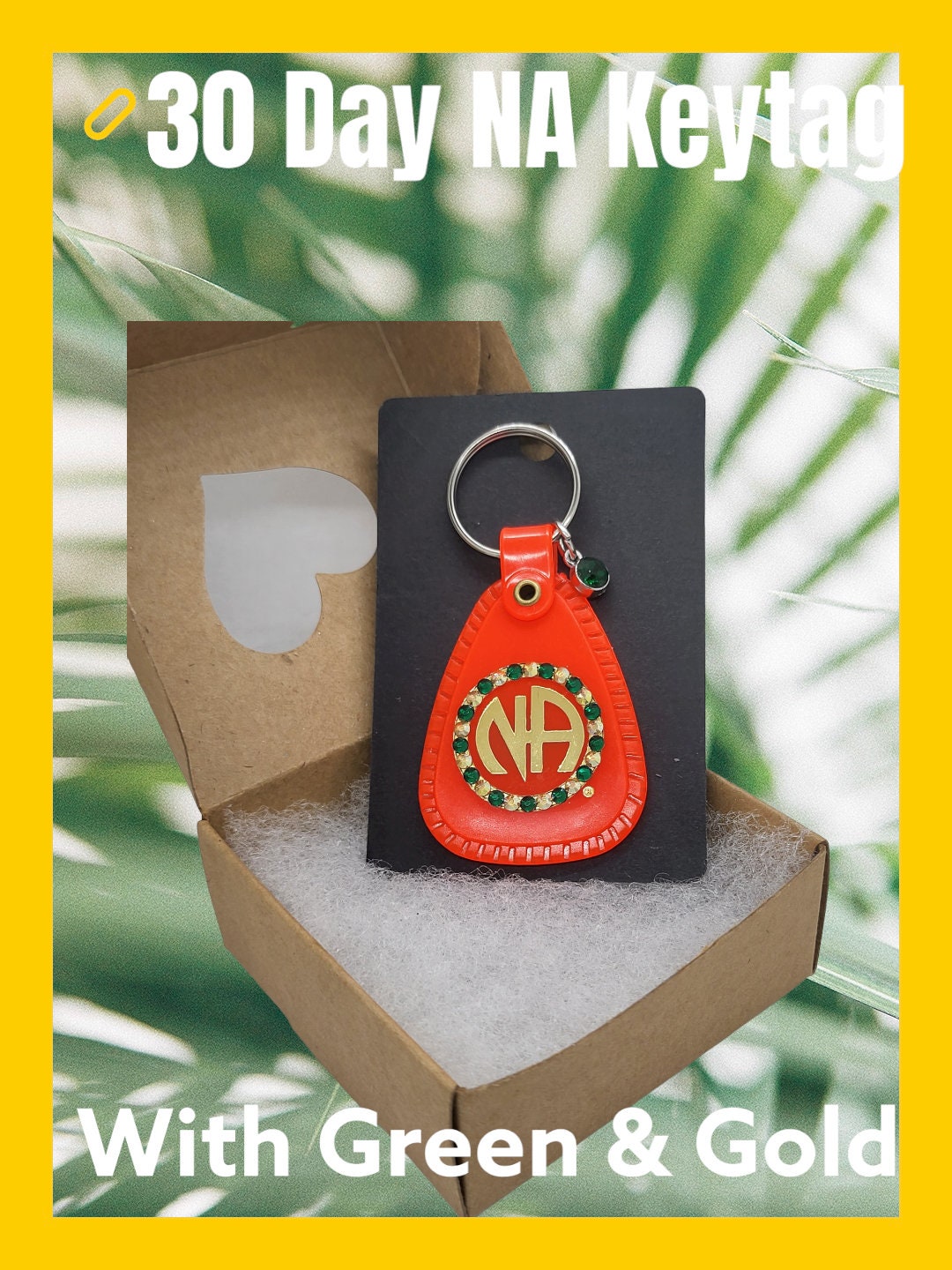NA Narcotics Anonymous Welcome Orange 30 Day Keytag Modified - Etsy