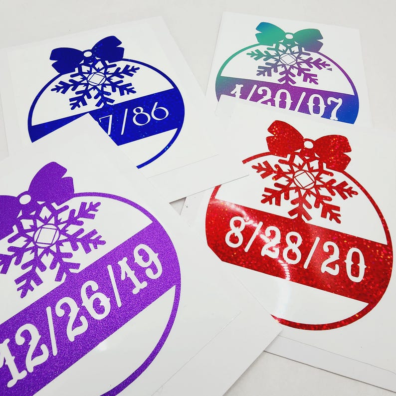 Narcotics Anonymous Custom Clean Date Holiday Ornament Vinyl Decal ...