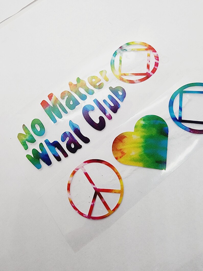 4 NA Vinyl Decals! Tie Dye Narcotics Anonymous Decals With Freebies ...