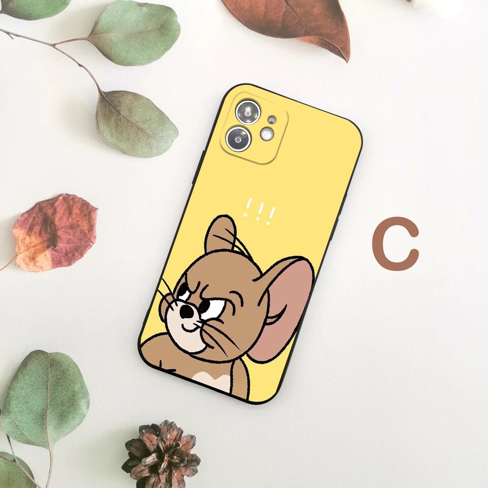 Cartoon Tom and Jerry Couple Phone Case Cover For iPhone 13/12/11 Pro ...