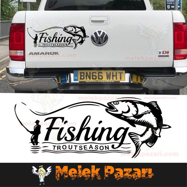 Fishing Decal - Etsy
