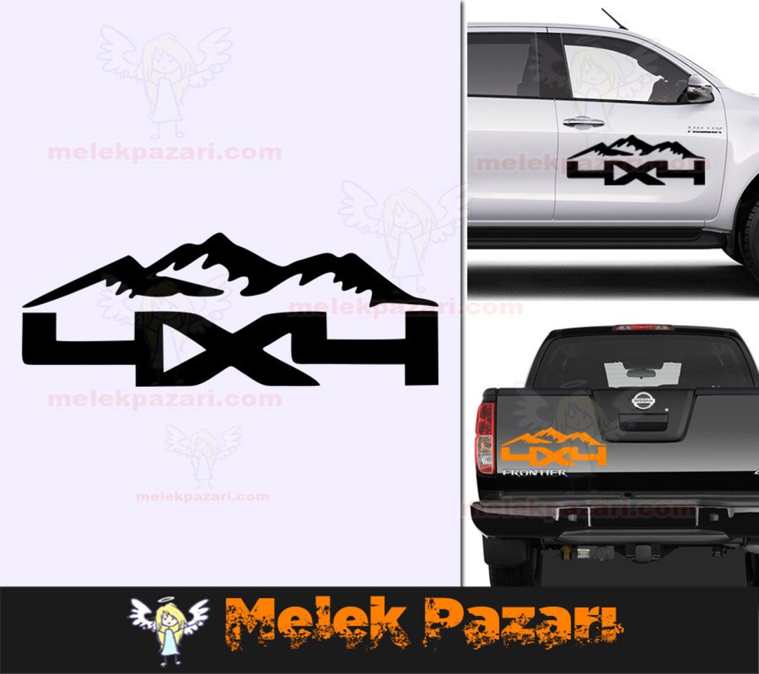 2 Pcs 4x4 Mountain off Road Decal. 4x4 off Road Sticker. - Etsy