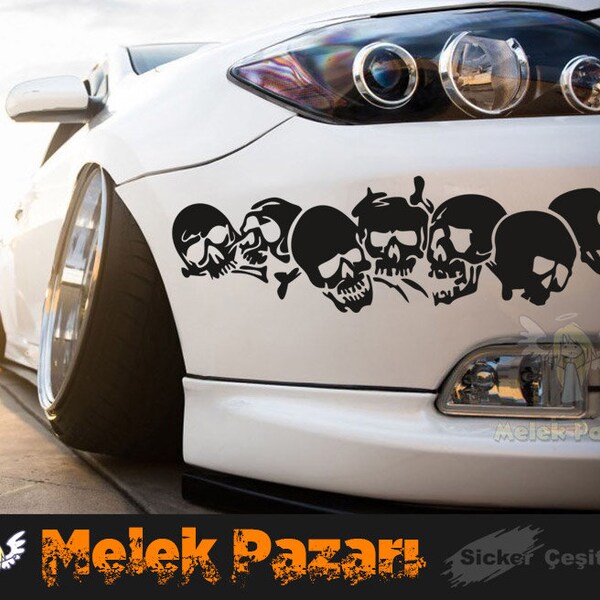 Skull Car Hood Decals - Etsy