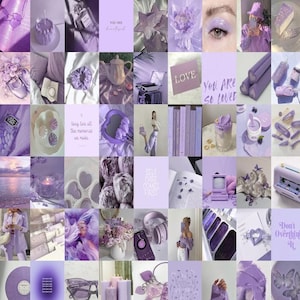 Neon Purple Room Decor, Neon Purple Collage Kit Wall Decor, Boujee ...