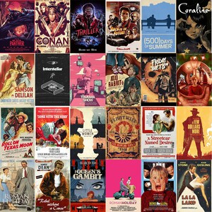 105PCS Vintage Posters-retro Movie Poster-vintage Wall Collage Kit ...