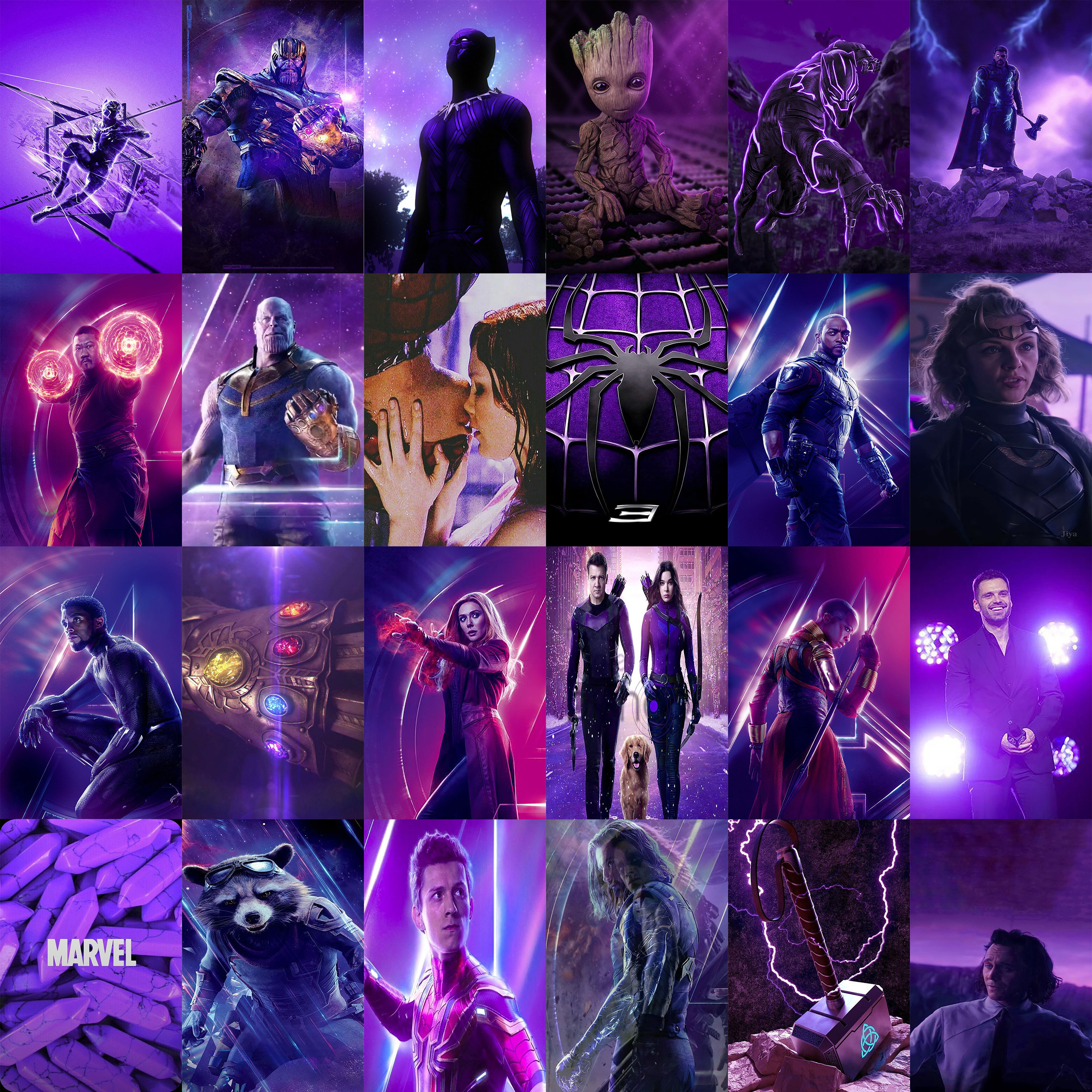 225pcs Marvel Avengers Rainbow Aesthetic Wall Collage Kit - Etsy