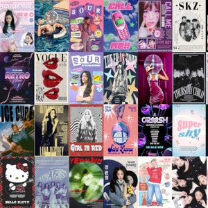 150PCS | Y2k Aesthetic Poster Prints | Vintage Poster Print Collage ...