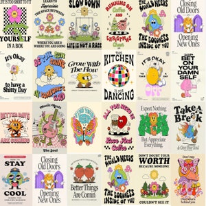 110 Retro Wall Collage | Groovy Poster Prints | Vintage Wall Decor ...