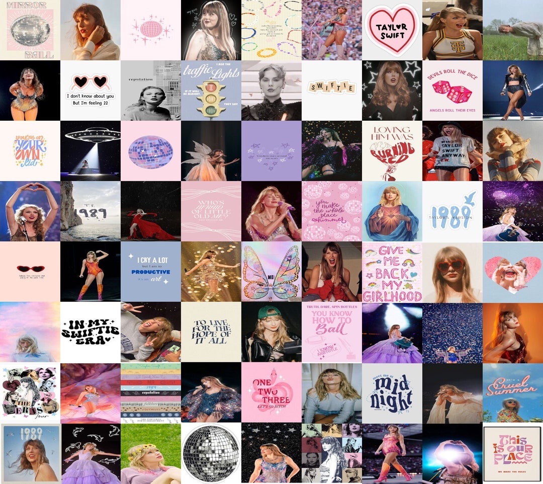 70 STÜCK Taylor Swift Wand Collage Kit Swiftie Aesthetic Poster Prints ...