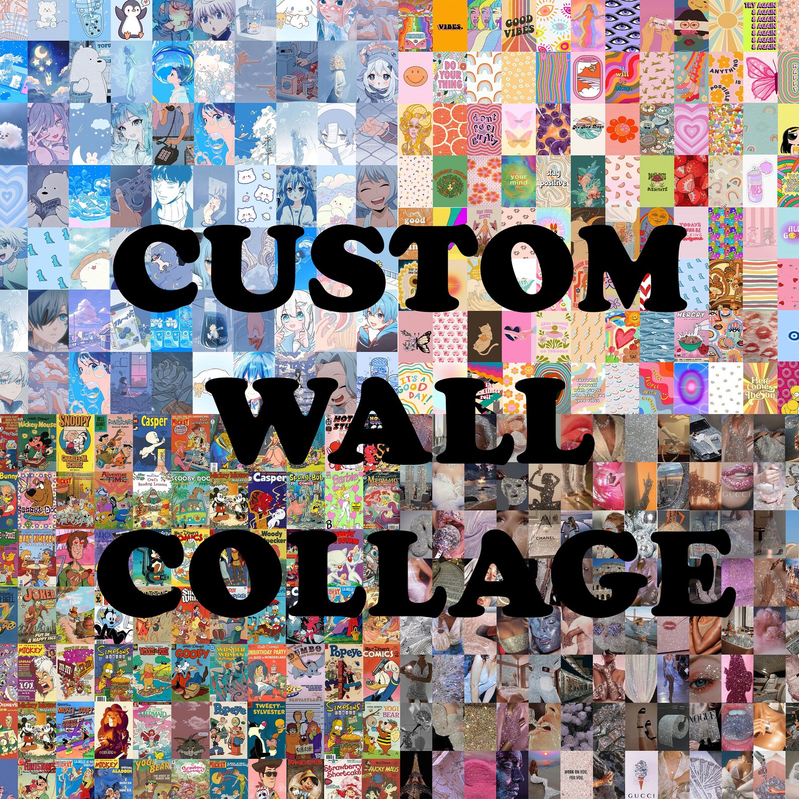 CUSTOM Aesthetic Wall Collage Kit Personalized Photo Kit - Etsy