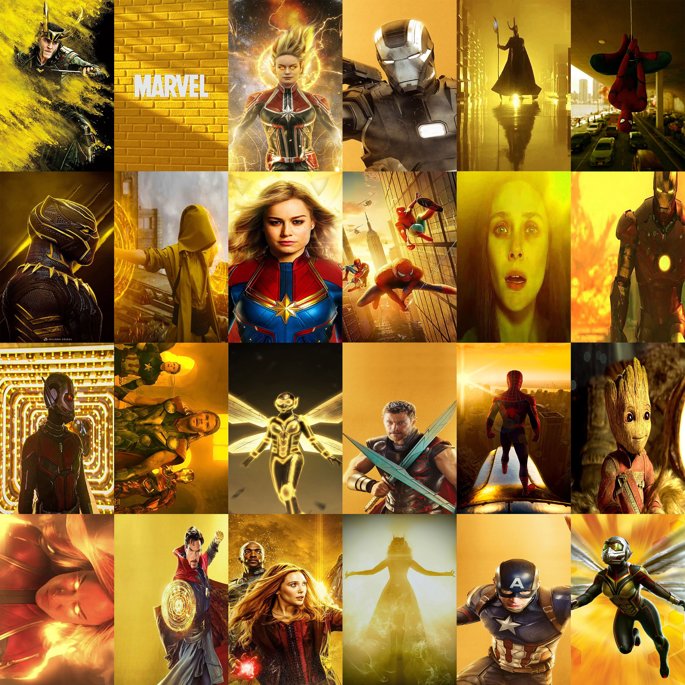 225pcs Marvel Avengers Rainbow Aesthetic Wall Collage Kit - Etsy