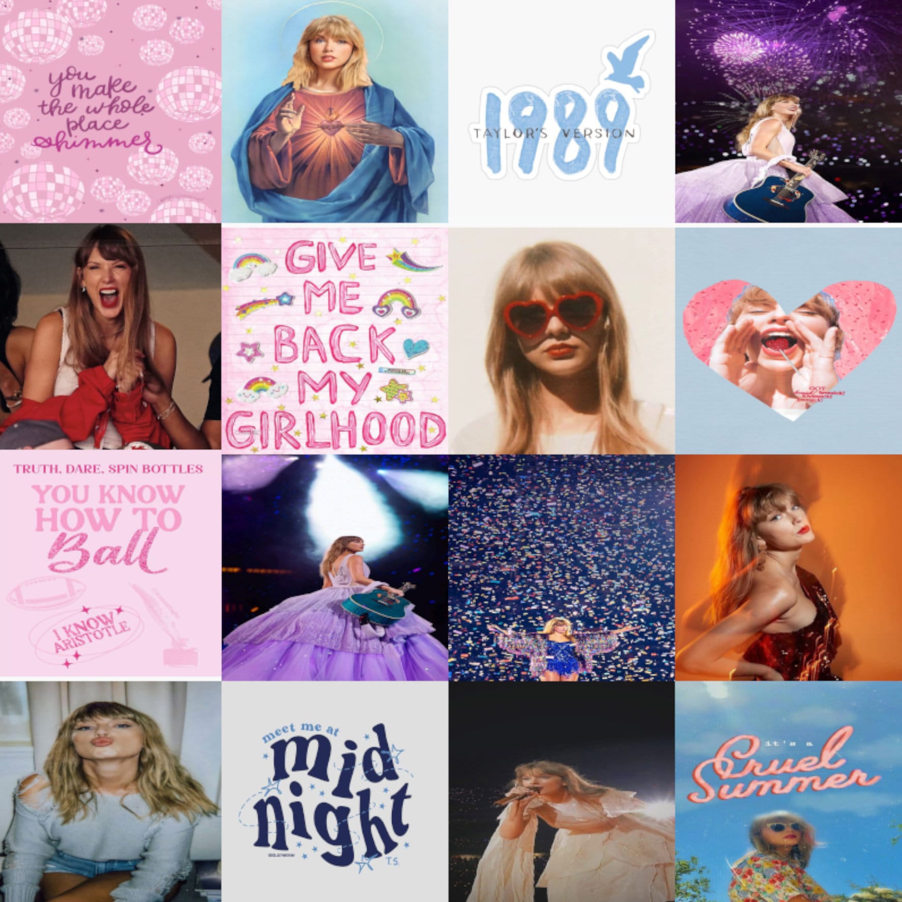 70PCS Taylor Swift Wall Collage Kit Swiftie Aesthetic Poster Prints Taylor Swift Photo Collage ...