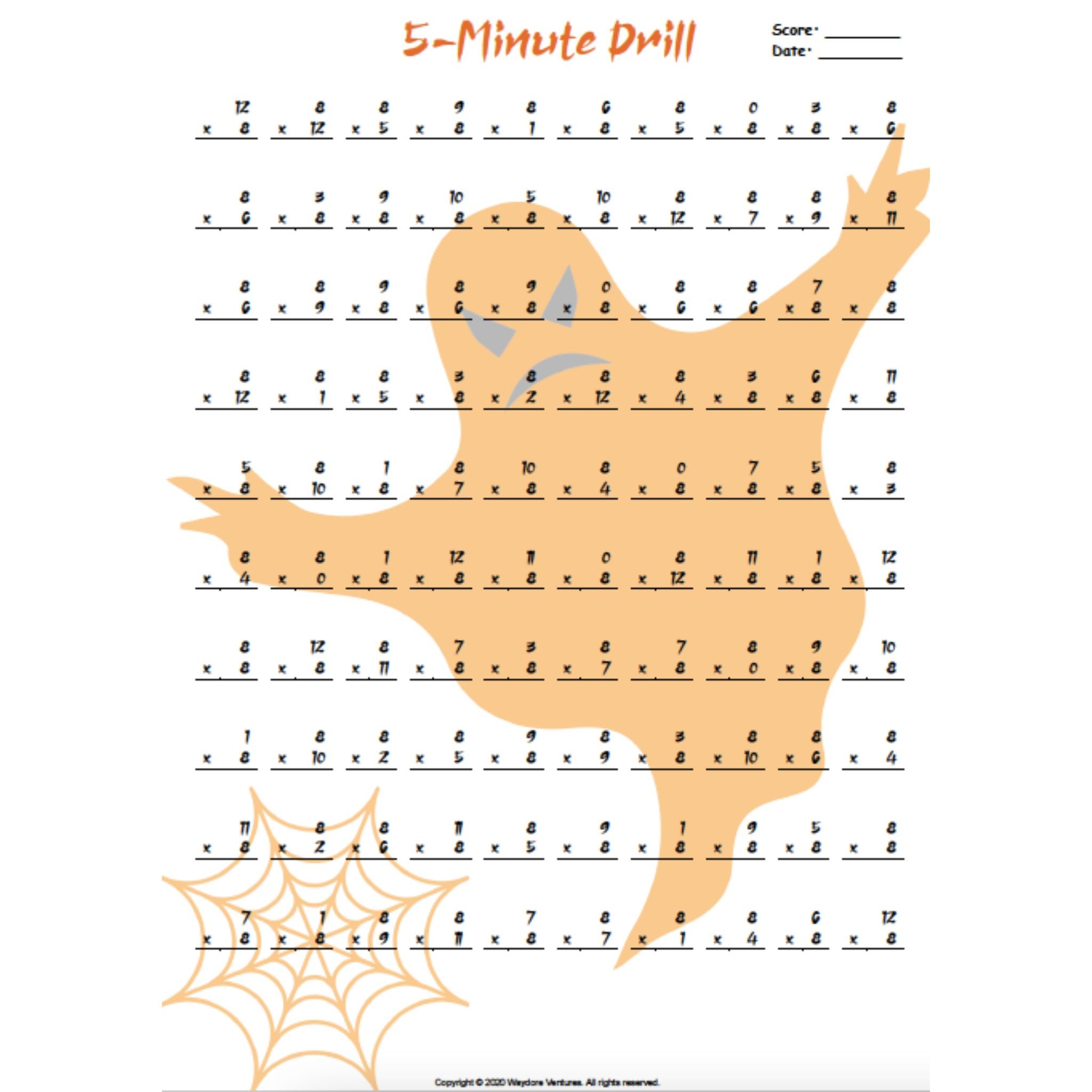 Times Table Drill Challenge, Times Table Practice, Times Table Exercise ...