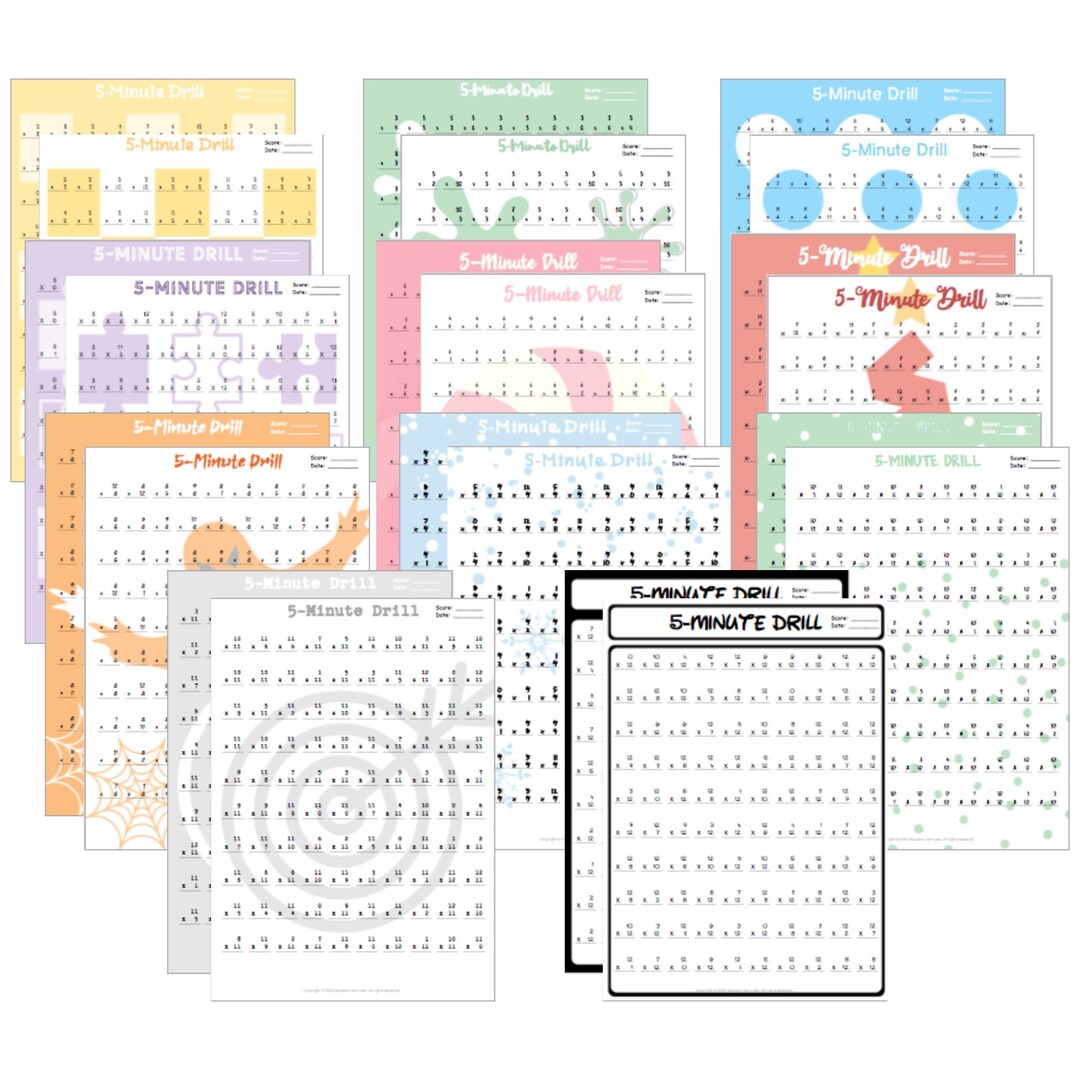 Times Table Drill Challenge, Times Table Practice, Times Table Exercise ...