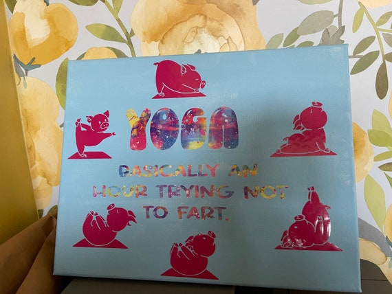 Yoga Trying Not to Fart - Etsy