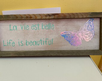 Coloring Page Life is Beautiful - Etsy