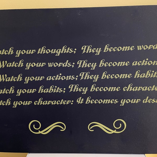 Watch Your Thoughts - Etsy