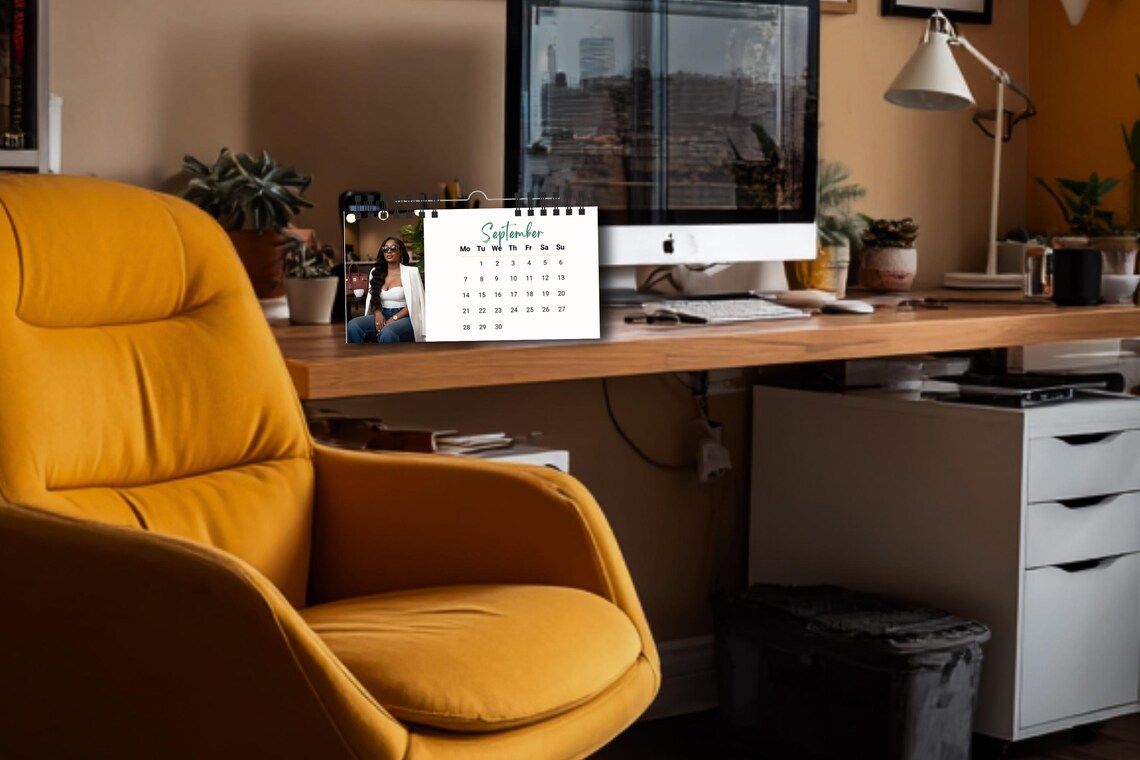 Custom Photo Desktop Calendar 2026 | Personalized Desk Calendar ...