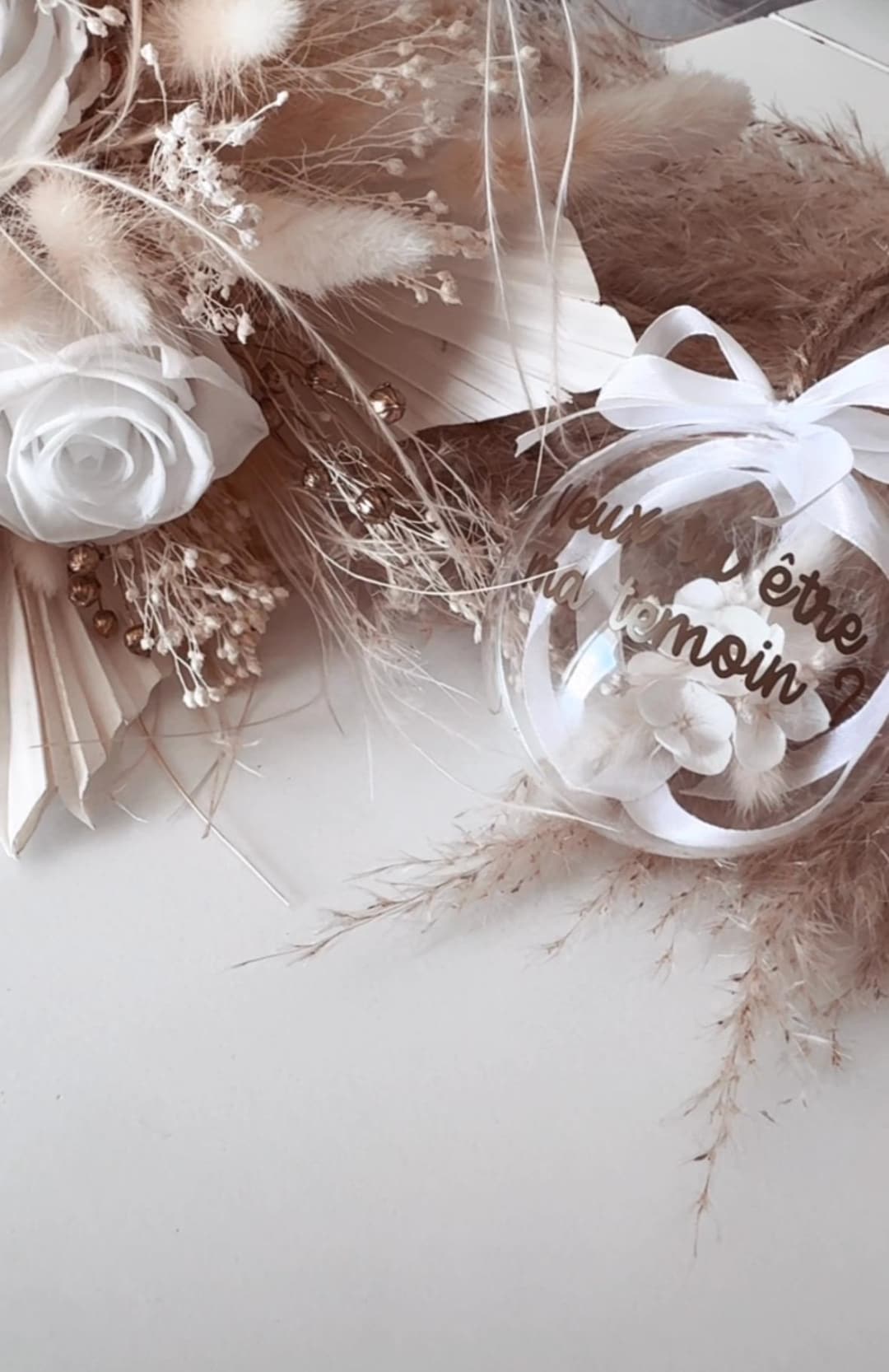 Personalized Christmas Ball Will You Be My Witness Wedding Witness Gift ...