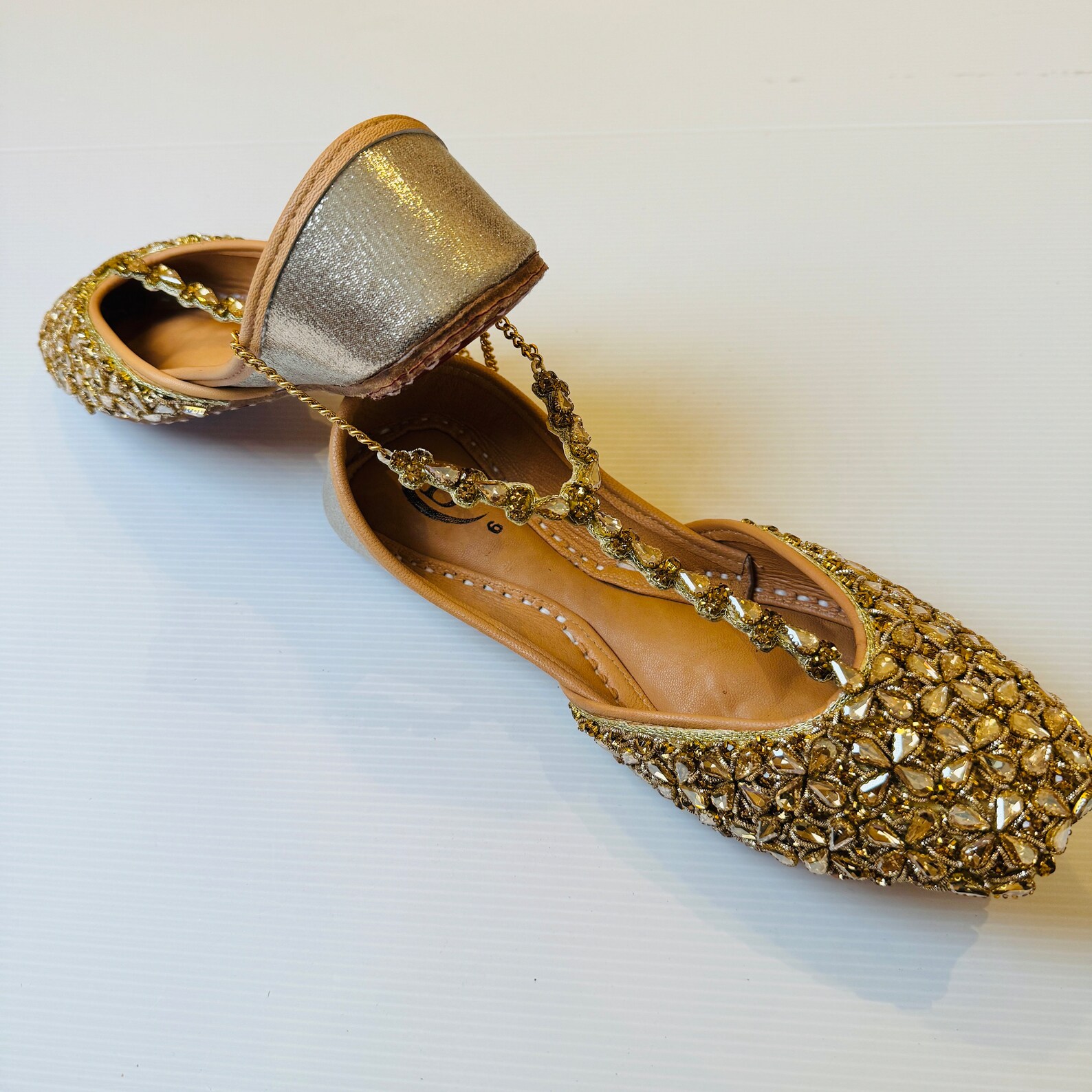 Bisma Handmade Khussa Mojri Indian Punjabi Jutti, Wedding Party Style ...