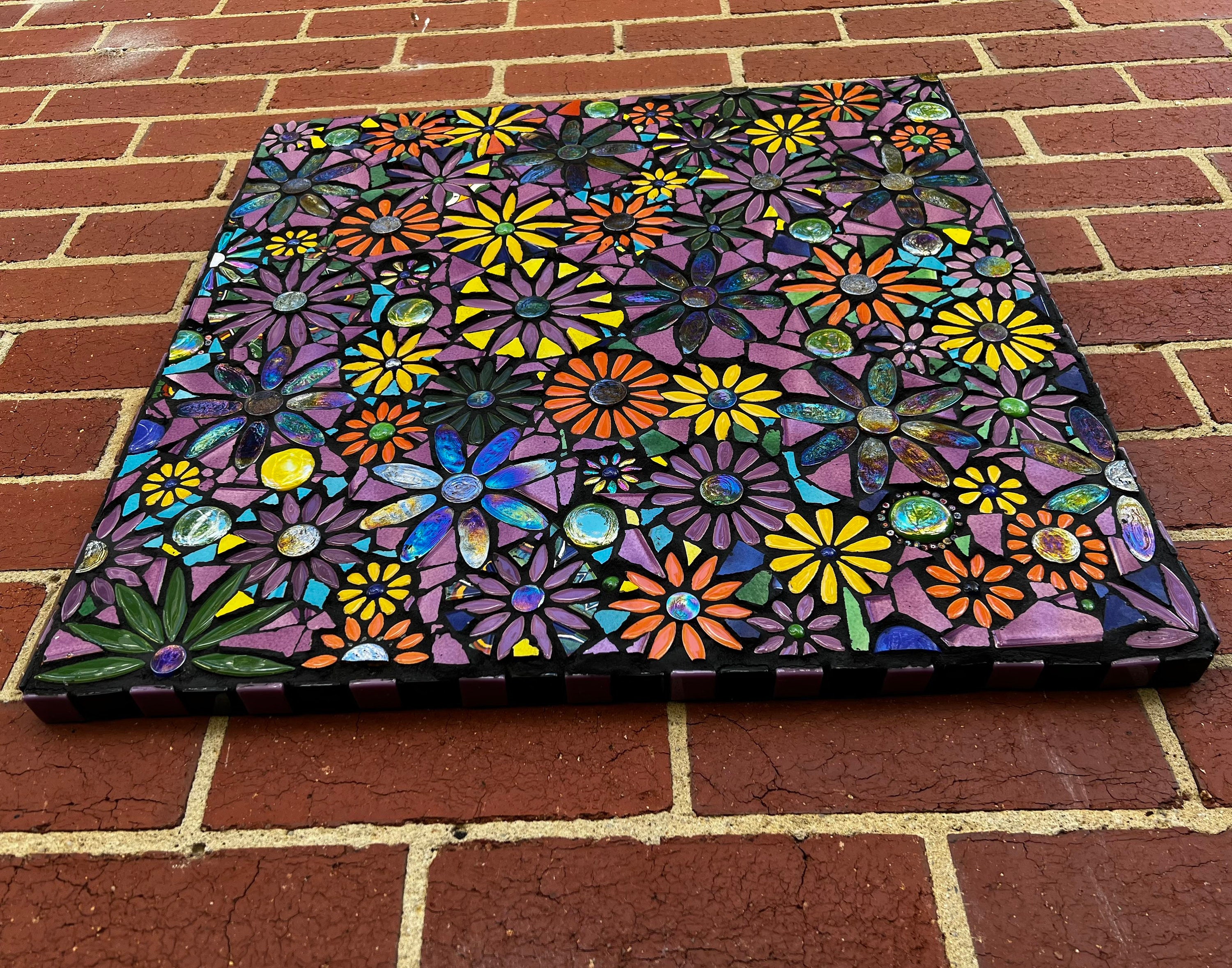 Extra Large Mosaic Garden Wall or Fence Feature. - Etsy Australia