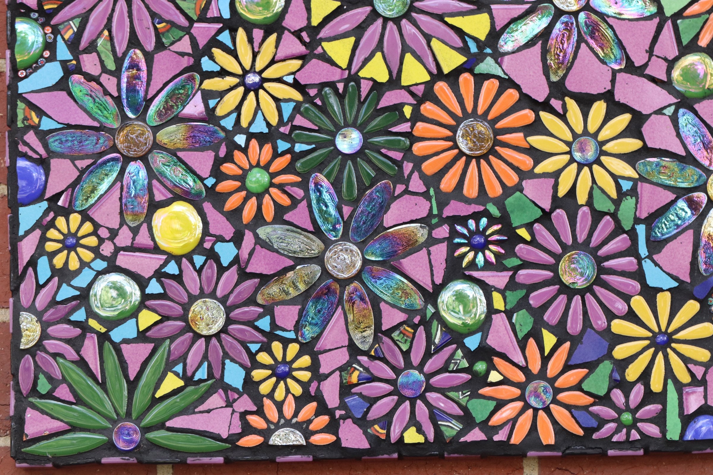 Extra Large Mosaic Garden Wall or Fence Feature. - Etsy Australia