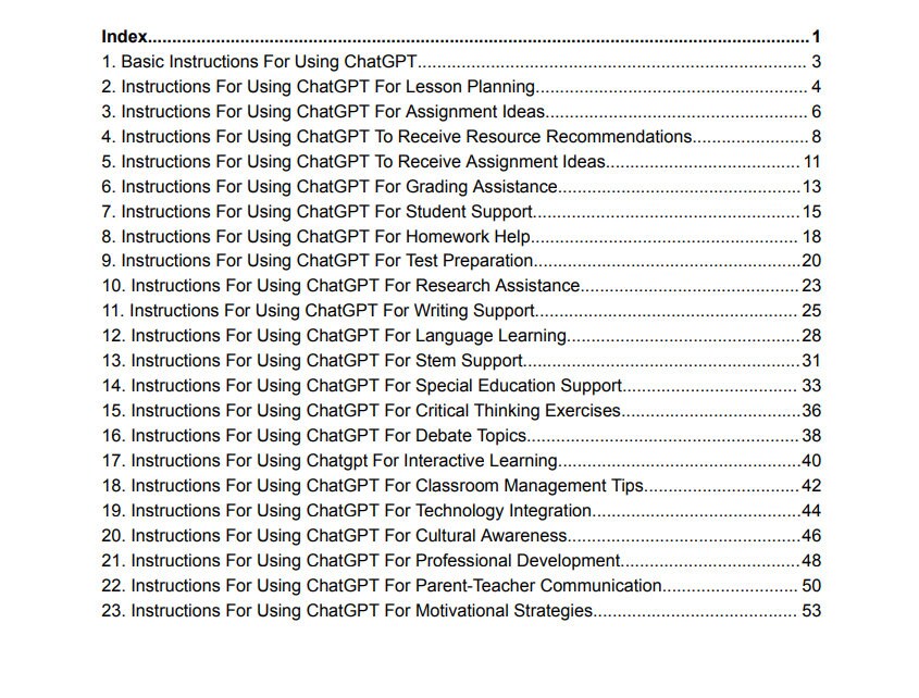 Chatgpt for Teachers, Chatgpt Prompts for Teachers, Chatgpt Course for ...