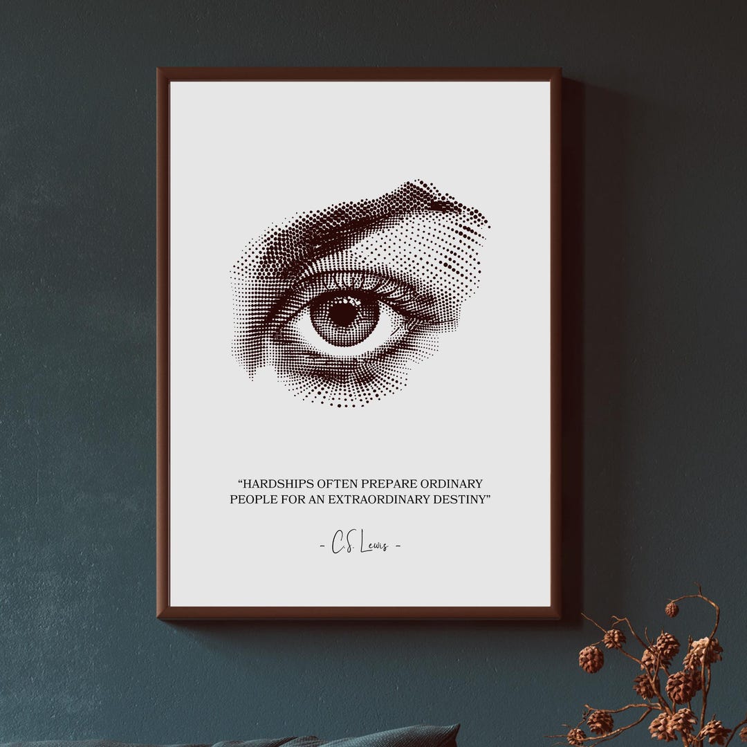 Motivational Quote Poster Print - Hardships Often Prepare Ordinary ...