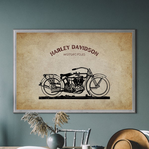 Vintage Harley Davidson Prints - Etsy