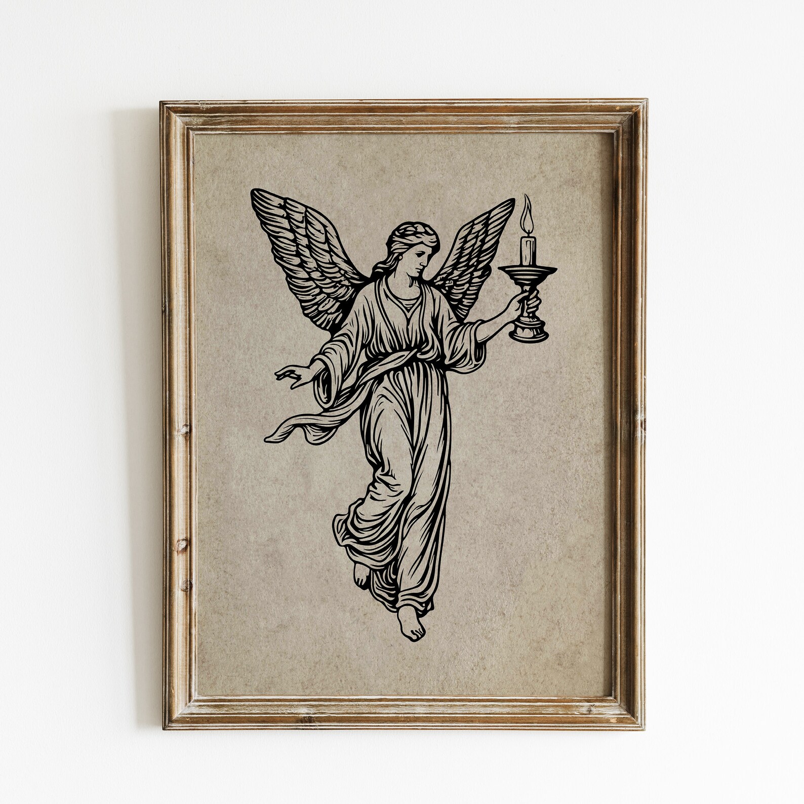 Angel Painting, Angel Printable Art, Angel Print, Vintage Painting ...