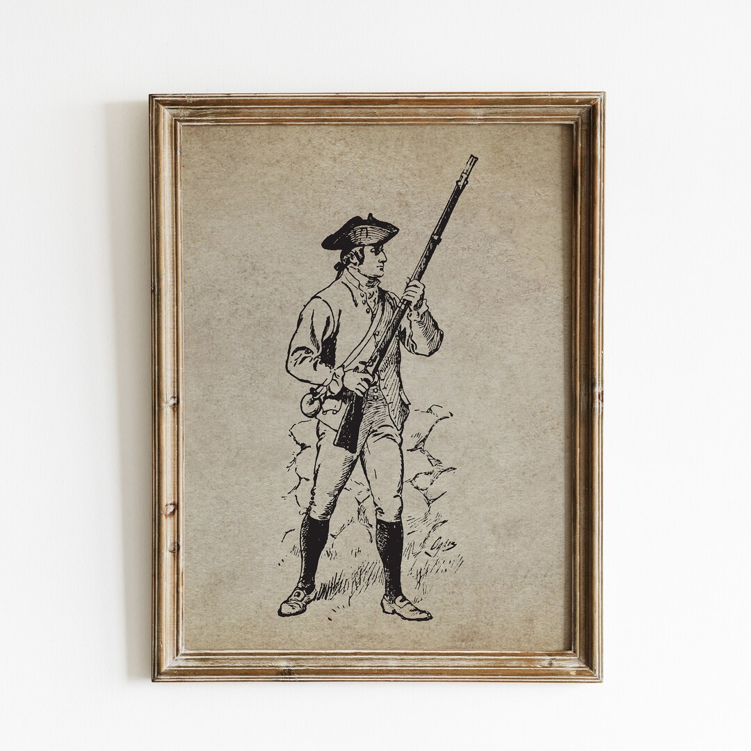 Vintage Musket Man Print, Soldiers Wall Art (digital Download) - Etsy